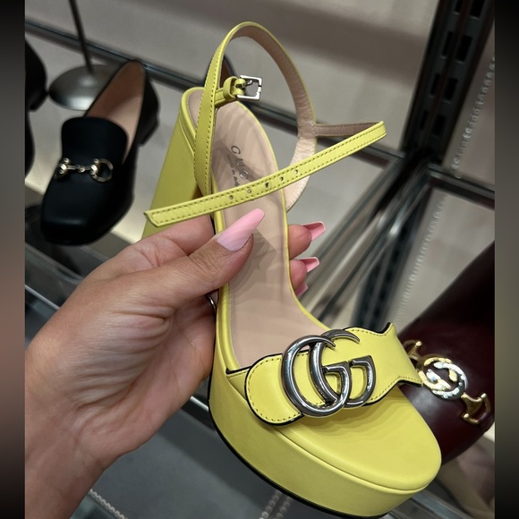 Gucci | Shoes | Gucci Marmont Platform Heel | Poshmark